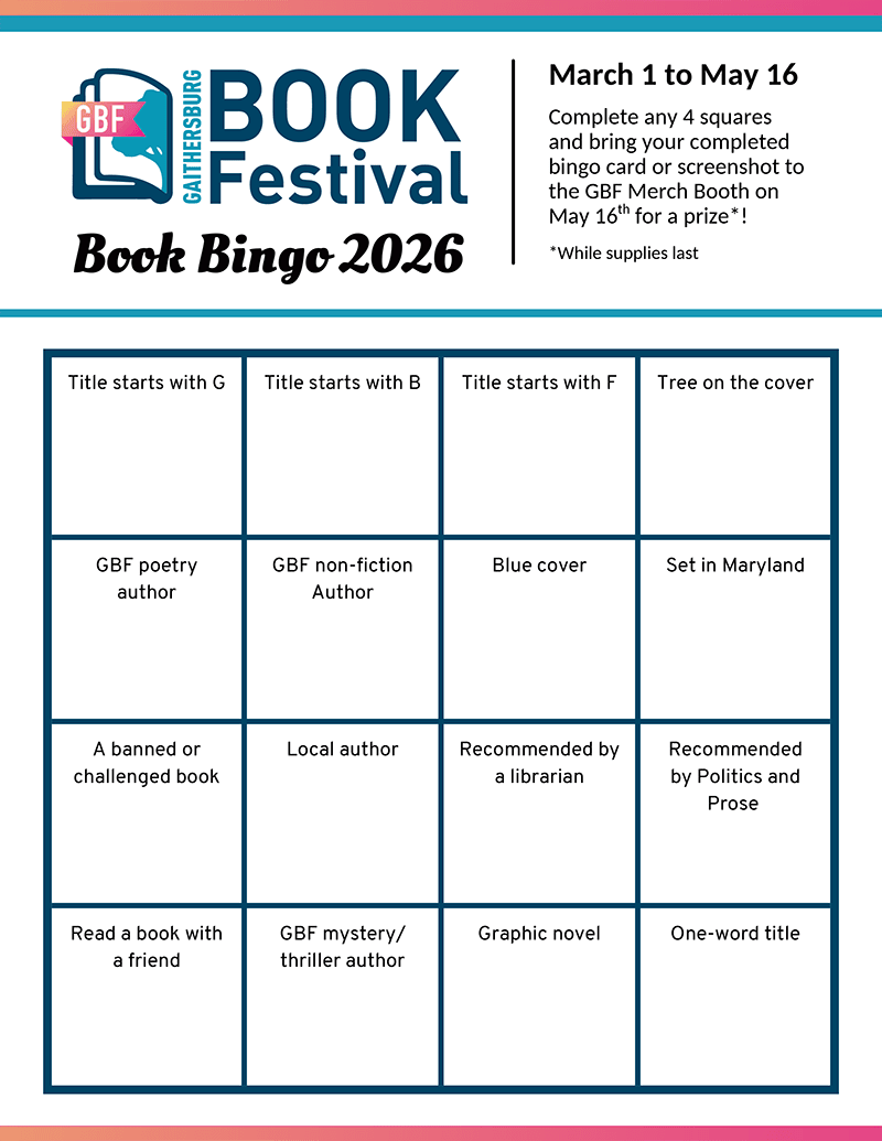 Book Bingo - Gaithersburg Book Festival